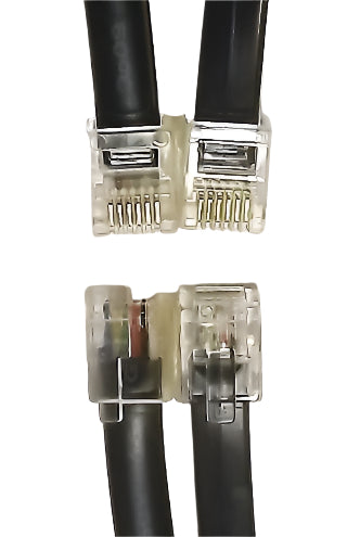 Cable, Carrera RJ12 6P6C Left Offset Coiled – TruSpeed