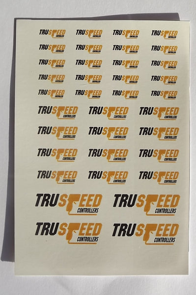 Slot Car Decal, TruSpeed Logo Sheet #1